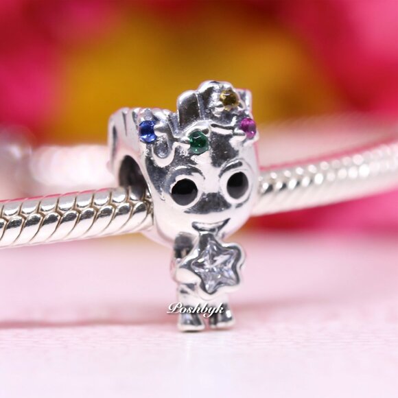 Pandora | Jewelry | Pandora Marvel Groot Star Sterling Silver Charm ...